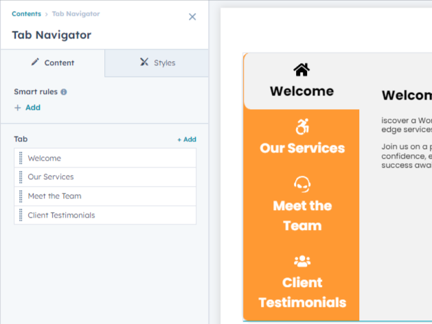 Tab Navigator Module by StraightGrowth Tab Navigator Module by StraightGrowth